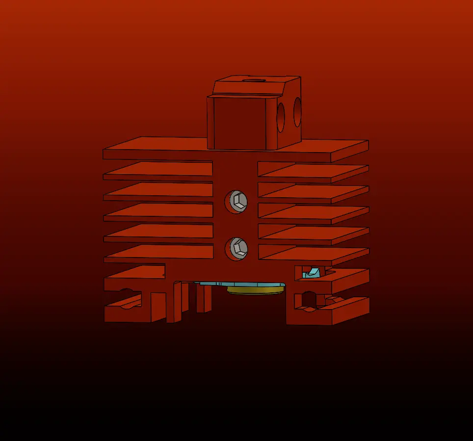 Base Plate Set D4 + BambuLab Clone Heat Sink (DHB 24) | Swiss3Dc