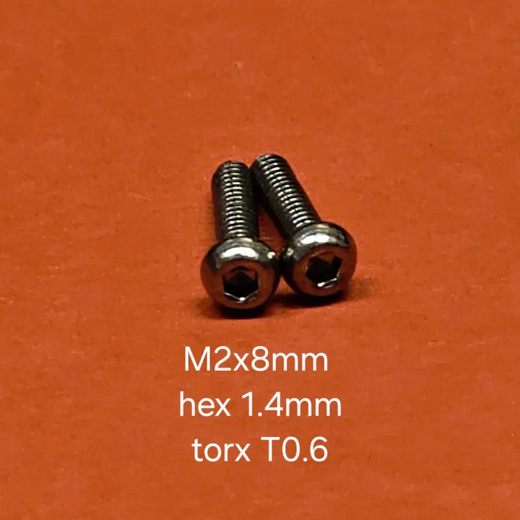 Screw M2x8 Hex1.4 T06 | Swiss3Dc